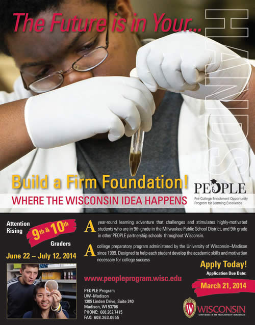 2014 PEOPLE (Pre-College Enrichment Opportunity Program for Learning ...