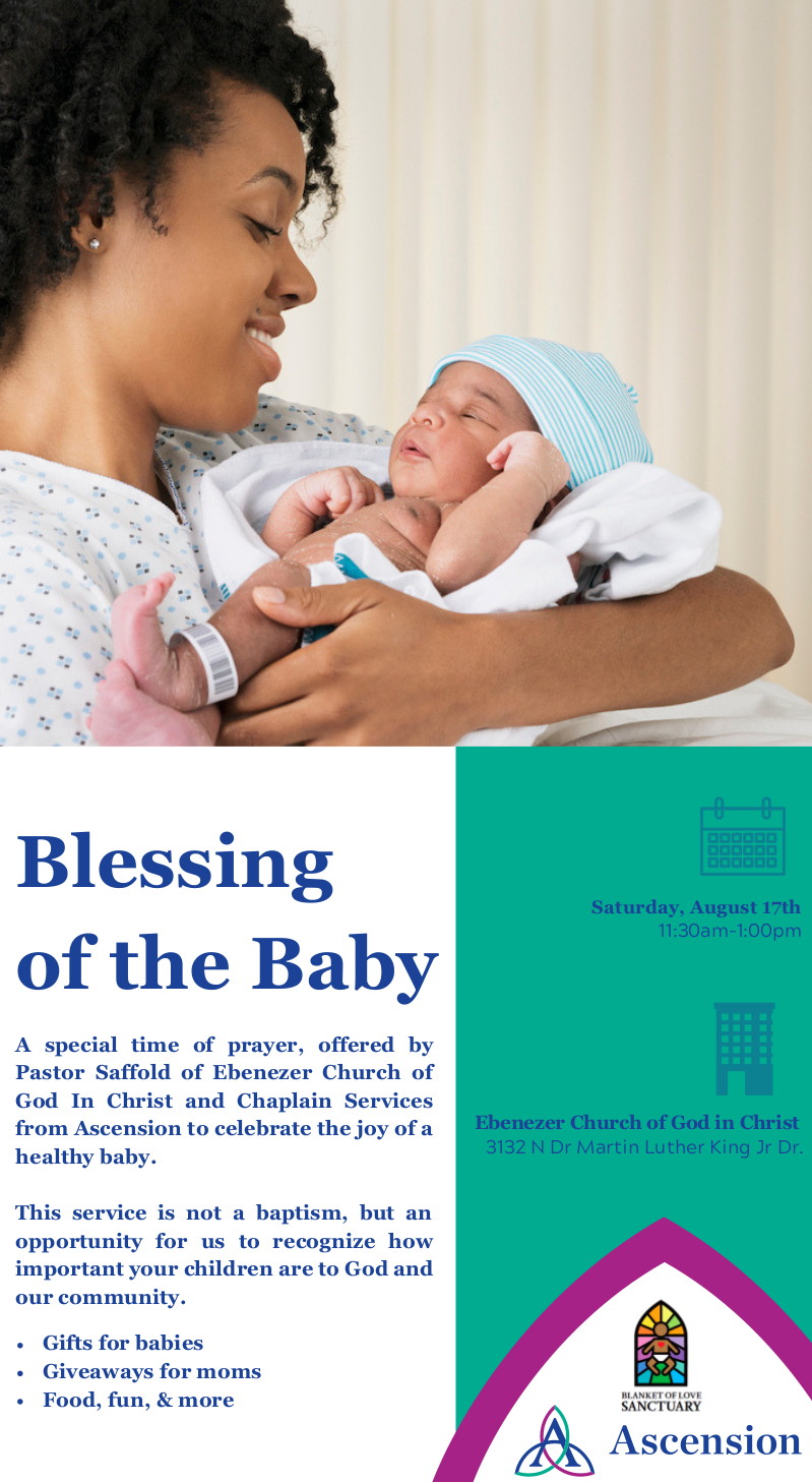 Blessing of the Baby on Saturday August 17 - Milwaukee Courier Weekly ...