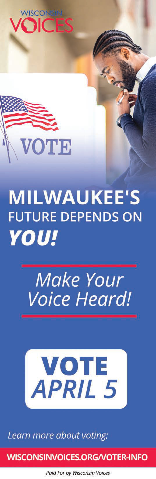 Vote April 5 - Make Your Voice Heard! - Milwaukee Courier Weekly Newspaper