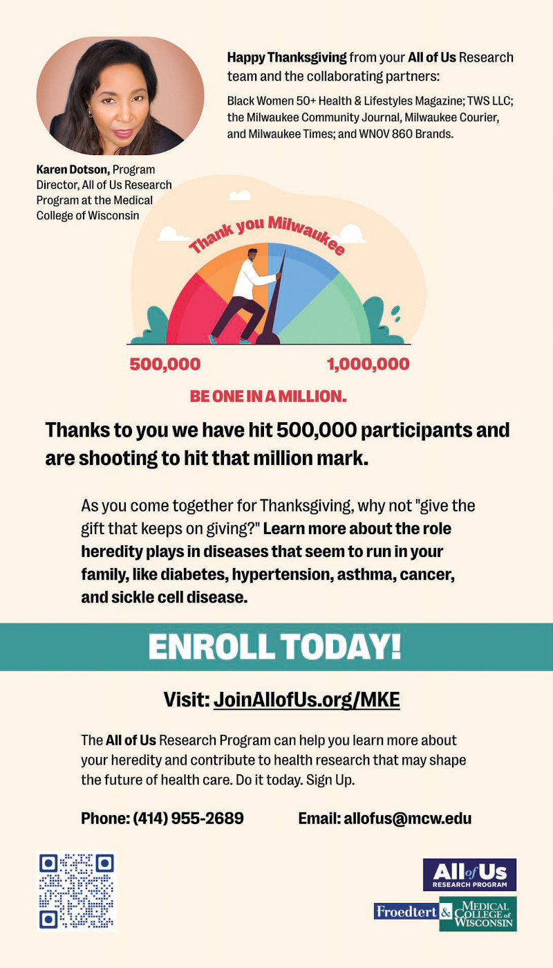 Happy Thanksgiving from your All Of Us Research team - Milwaukee ...