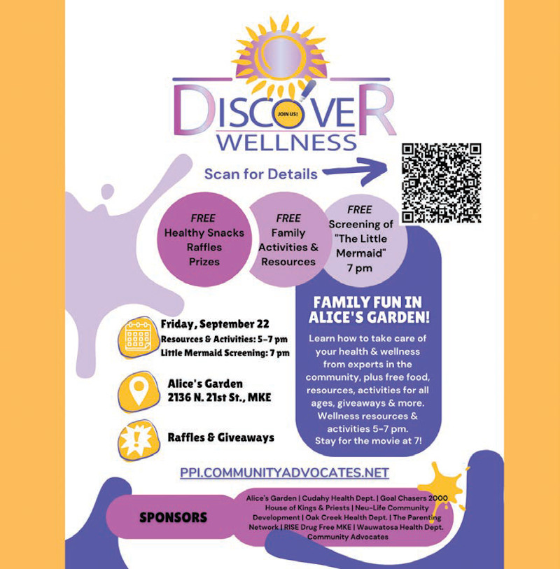Discover Wellness Resource Fair on Friday September 22 at Alice's ...