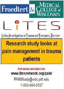 Research Study Looks at Pain Management in Trauma Patients - Milwaukee ...