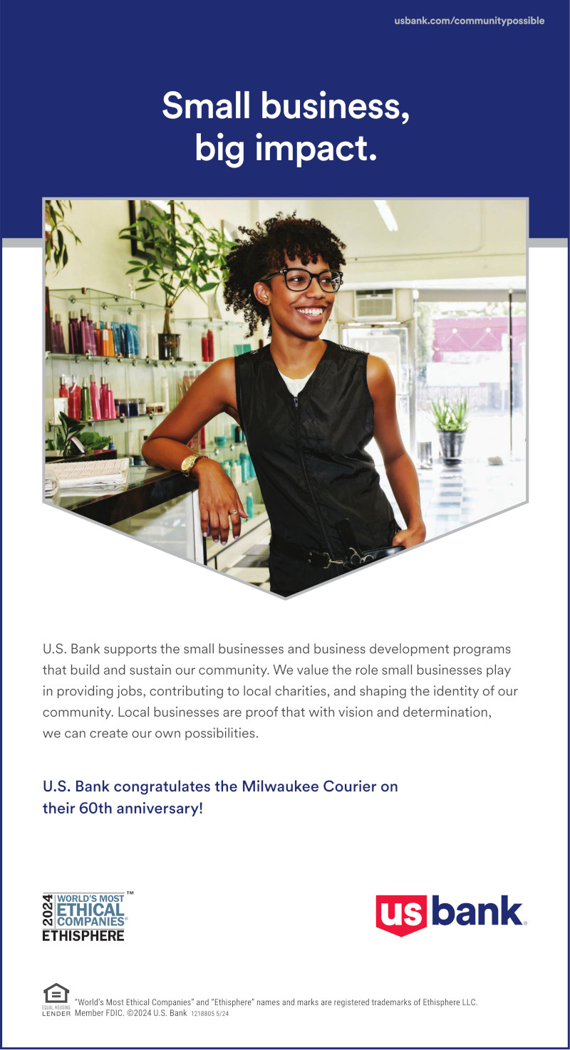 U.S. Bank congratulates the Milwaukee Courier on their 60th anniversary ...
