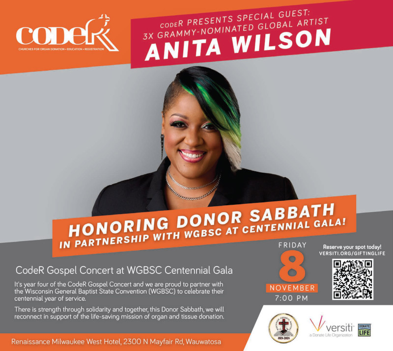 Anita Wilson Performing at CodeR Gospel Concert on November 8 - Milwaukee Courier Weekly Newspaper