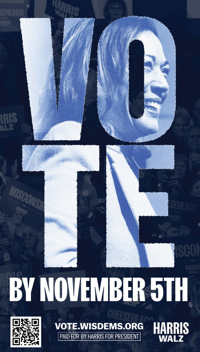 Vote Harris Walz by November 5th - Milwaukee Courier Weekly Newspaper