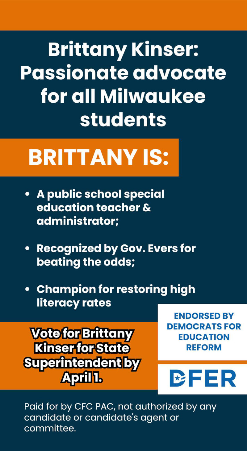 Vote for Brittany Kinser for State Superintendent by April 1 ...